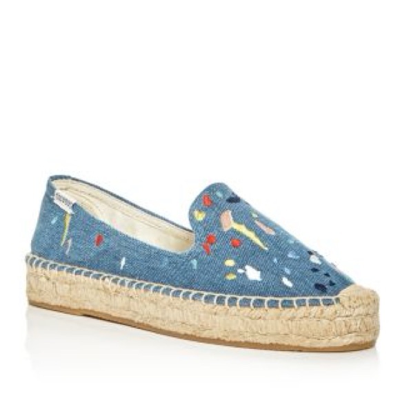 Soludos | Shoes | Soludos Denim Paint Splatter Espadrilles | Poshmark
